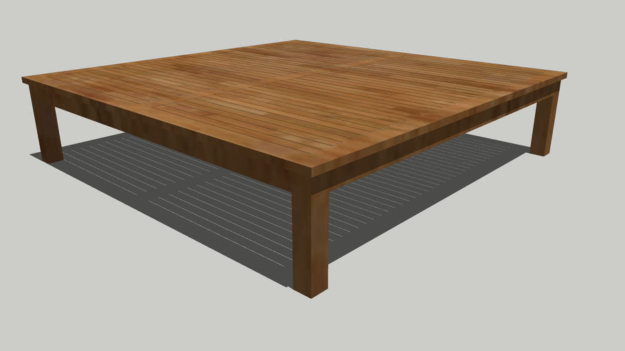 Coffee Table Teak.skp | 3D Warehouse