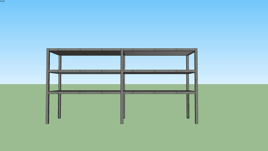 3 level rack | 3D Warehouse
