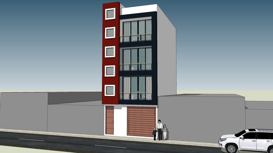 edificio de 4 niveles | 3D Warehouse