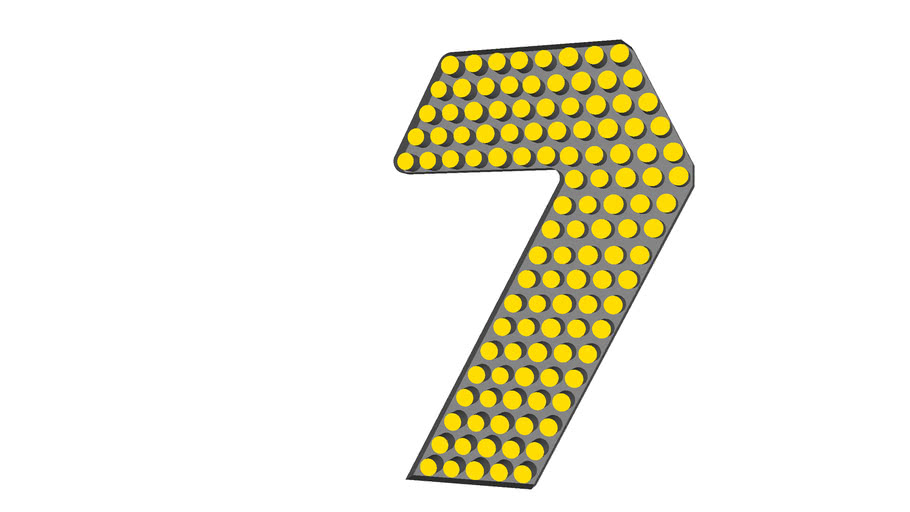 Numeral 7 Time Square 3D Warehouse