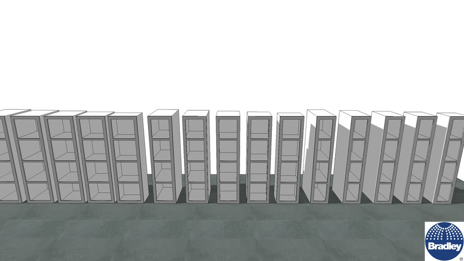Cubby Lenox Locker Four Tier 60'High | 3D Warehouse