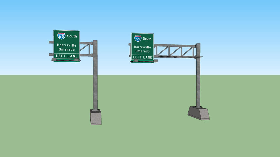 Freeway Gantry No. 3 | 3D Warehouse