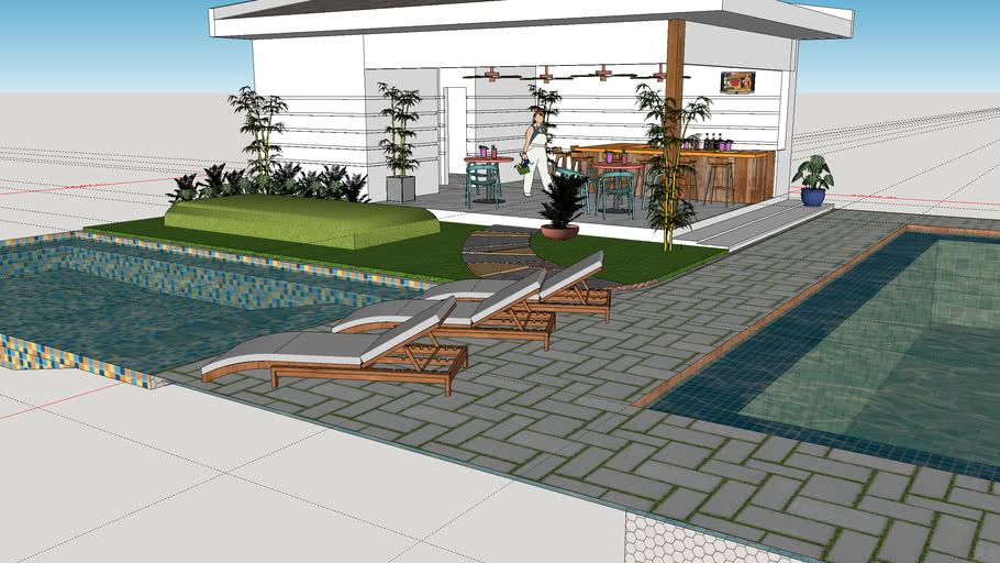 Bar, pool, recreational | 3D Warehouse