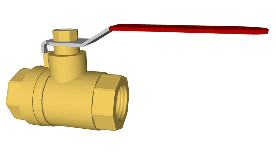 Ball Valve 3inx1.25in - Detailed | 3D Warehouse