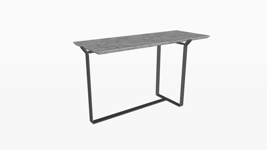 Natuzzi Omega Desk 133X52 H76 - E007 | 3D Warehouse