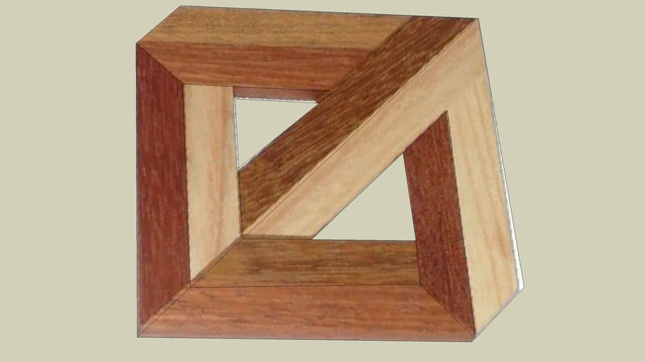 3D impossible object in flat shape | 3D Warehouse