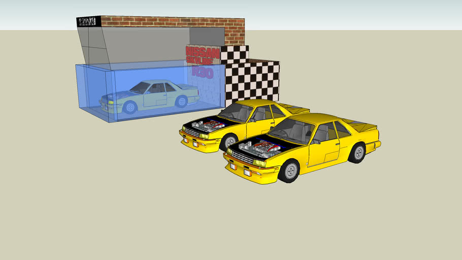 Nissan Skyline R30 Drift Editon-Nissan DealerShip | 3D Warehouse