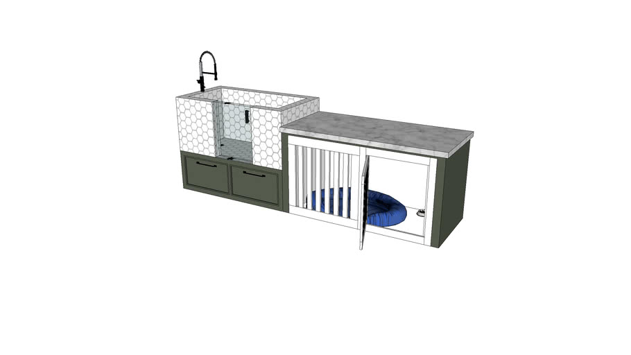 Dog Bath and Crate | 3D Warehouse