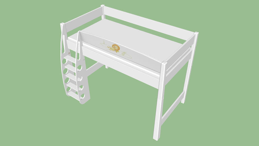 Single bunk bed HAPPY ANIMALS | 3D Warehouse