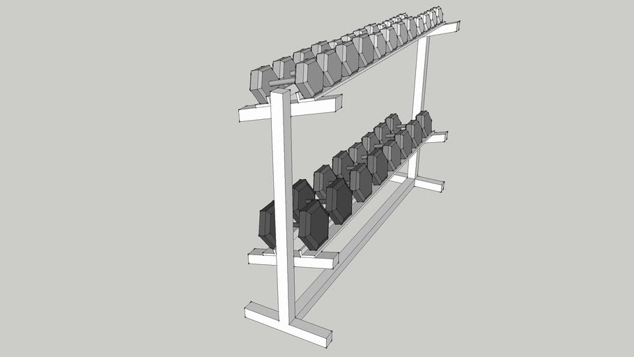 dumbbell rack | 3D Warehouse