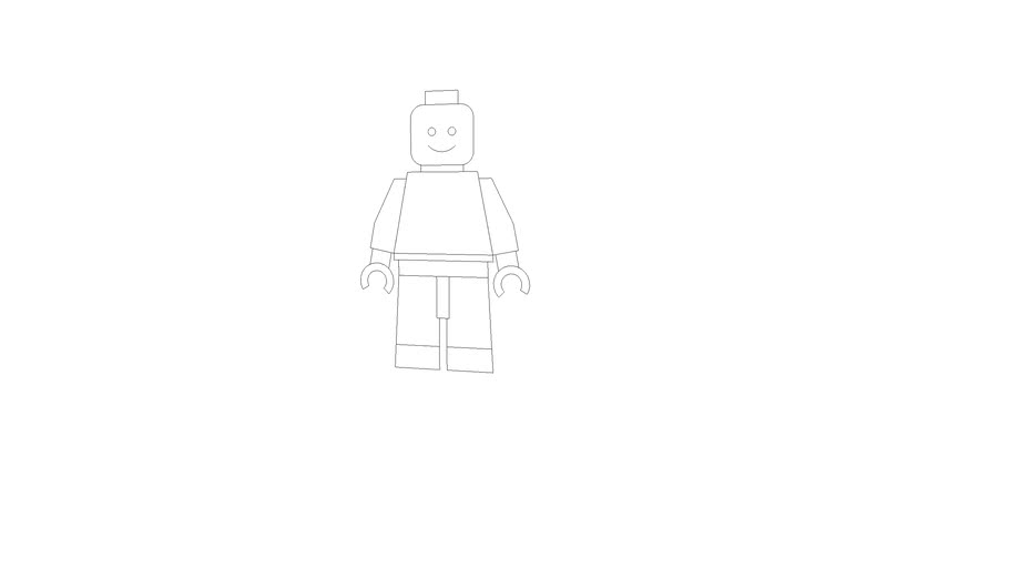 2D Lego Man | 3D Warehouse