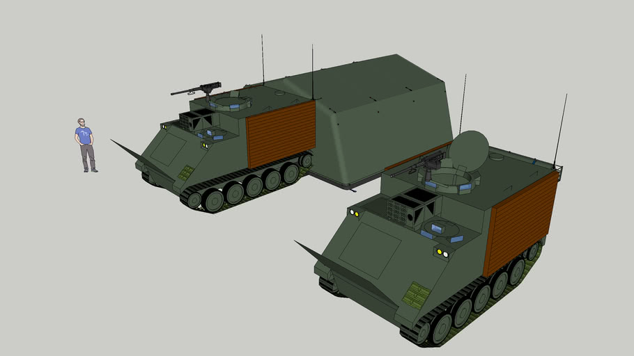 M577 Armoured Command Post Car, USA | 3D Warehouse
