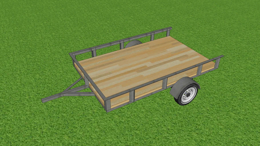 5x8 utility trailer | 3D Warehouse