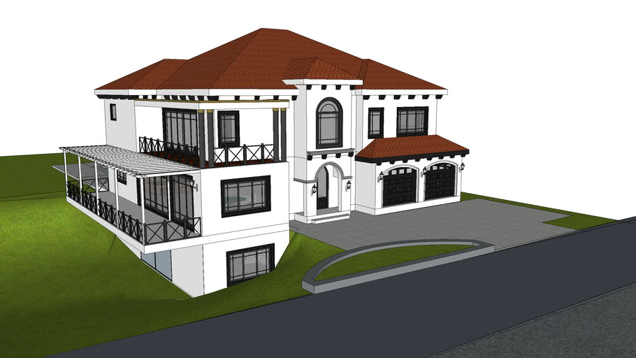 3 story House American style | 3D Warehouse
