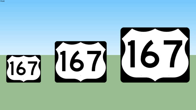 U.S. 167 Sign | 3D Warehouse