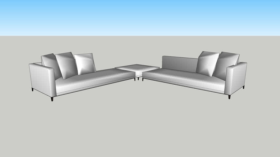 Divano Verzelloni - Larsen | 3D Warehouse