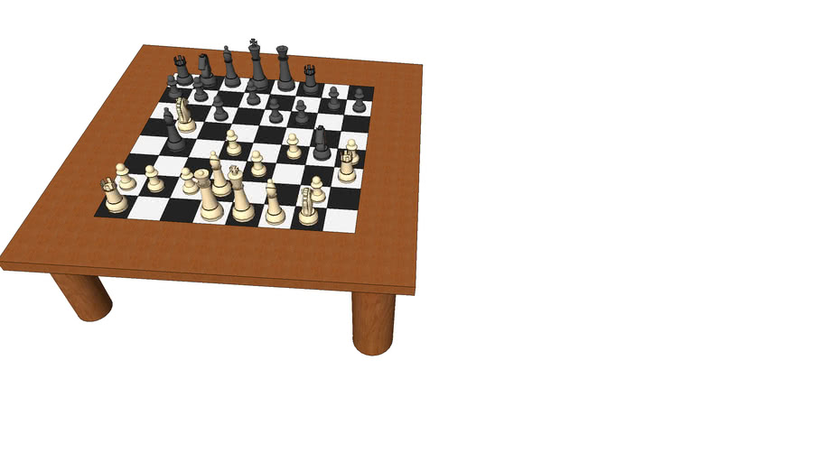 Chess Table | 3D Warehouse