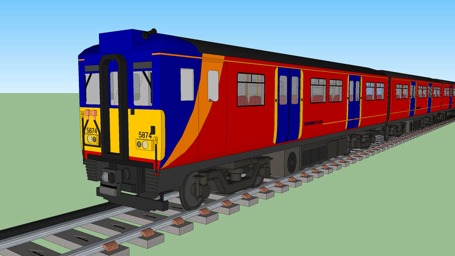 Class 455 - 4 Car Unit | 3D Warehouse