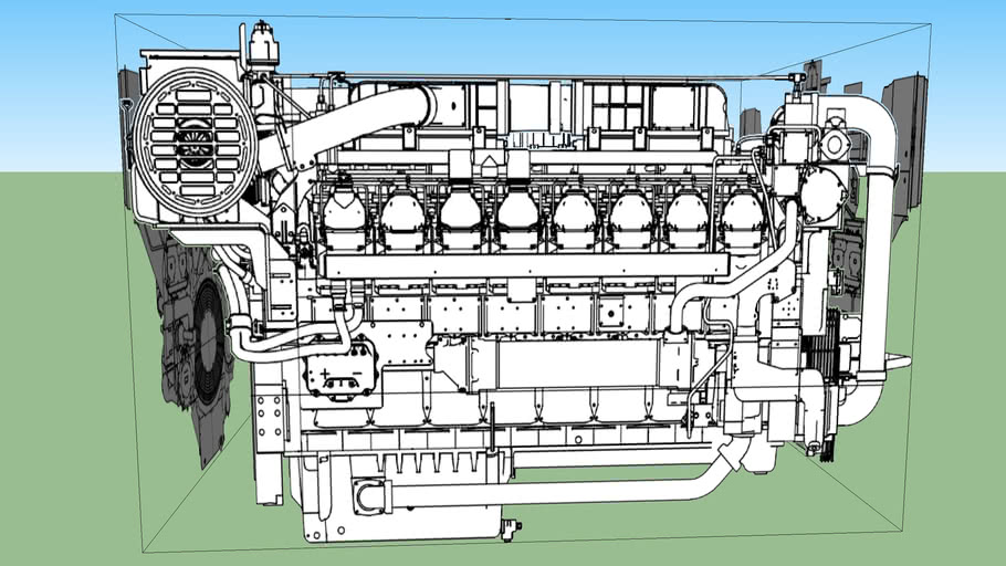 Caterpillar 3516C | 3D Warehouse