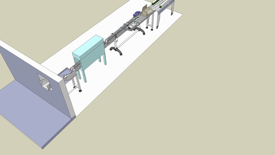 conveyor packing botol | 3D Warehouse