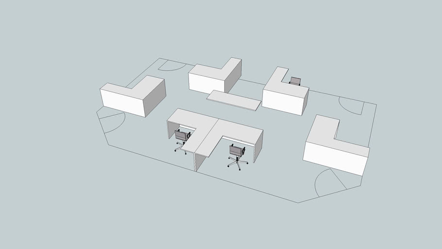 Possible Office Layout | 3D Warehouse