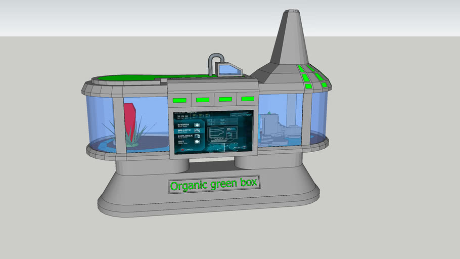 APEX - Organic green box | 3D Warehouse