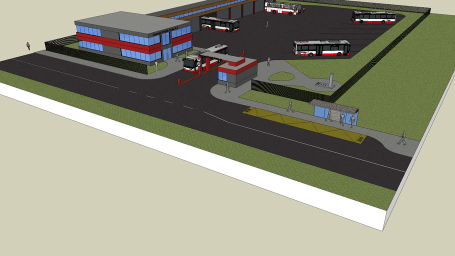 Bus - garage | 3D Warehouse