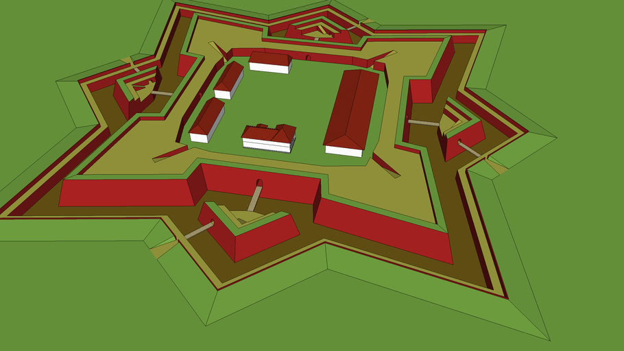 A foursided star-fort | 3D Warehouse