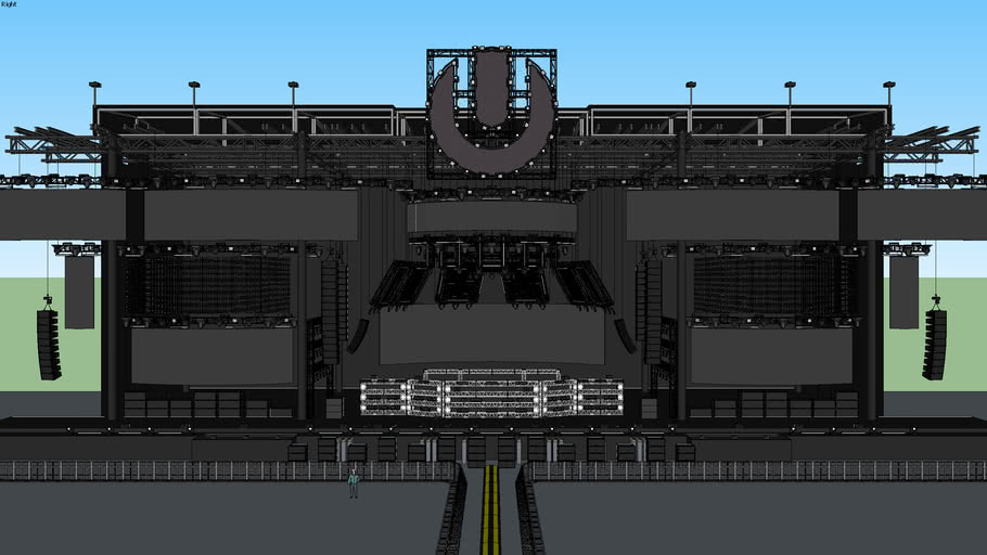 Ultra Music Festival 2015 stage | 3D Warehouse