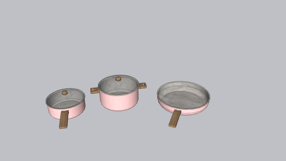 panci pink aesthetic \\ cookware | 3D Warehouse