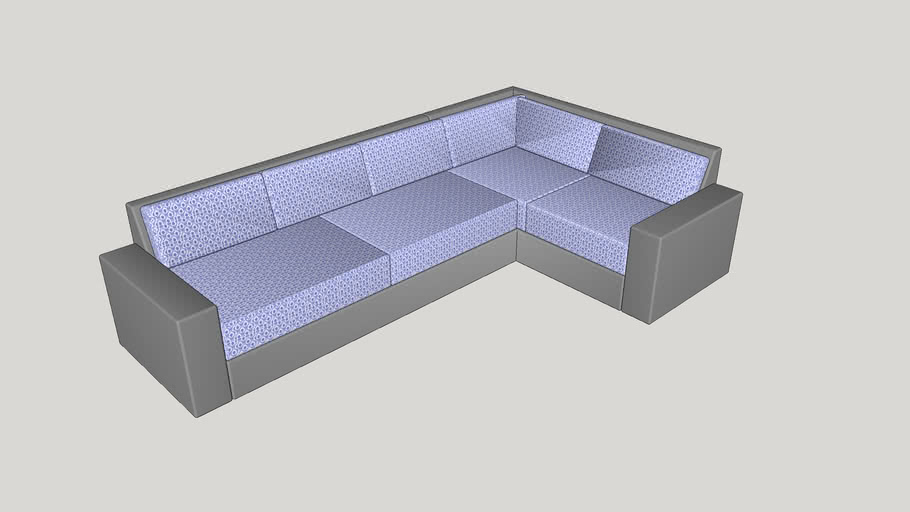 Sofa de canto claro | 3D Warehouse