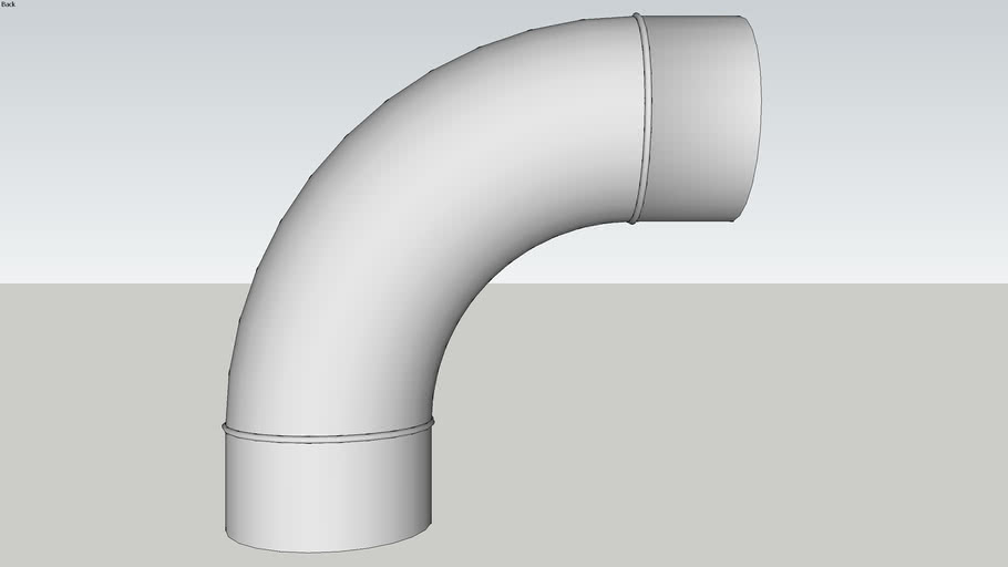 4' 90 Degree Metal Elbow | 3D Warehouse