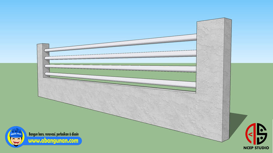 Model Dasar Pagar 01-NC | 3D Warehouse