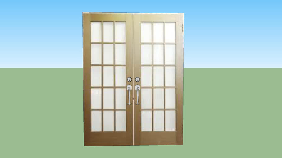 Light Colored Double Door | 3D Warehouse