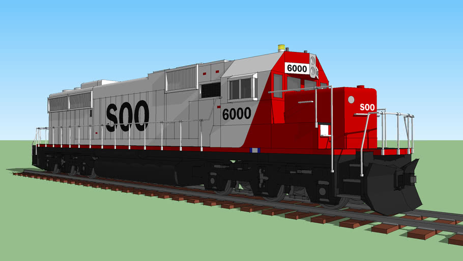 EMD SD60 SOO 6000 Locomotive | 3D Warehouse