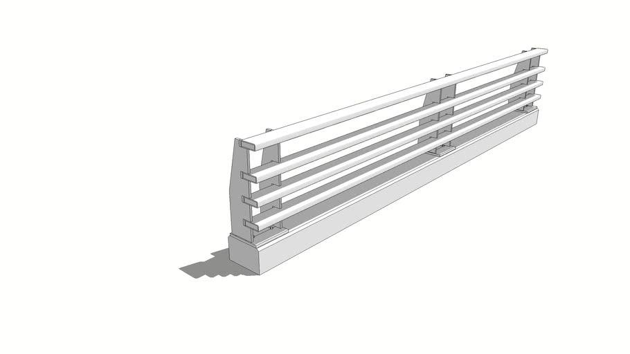 Railing - C1W Vehicle Barrier Assembly | 3D Warehouse
