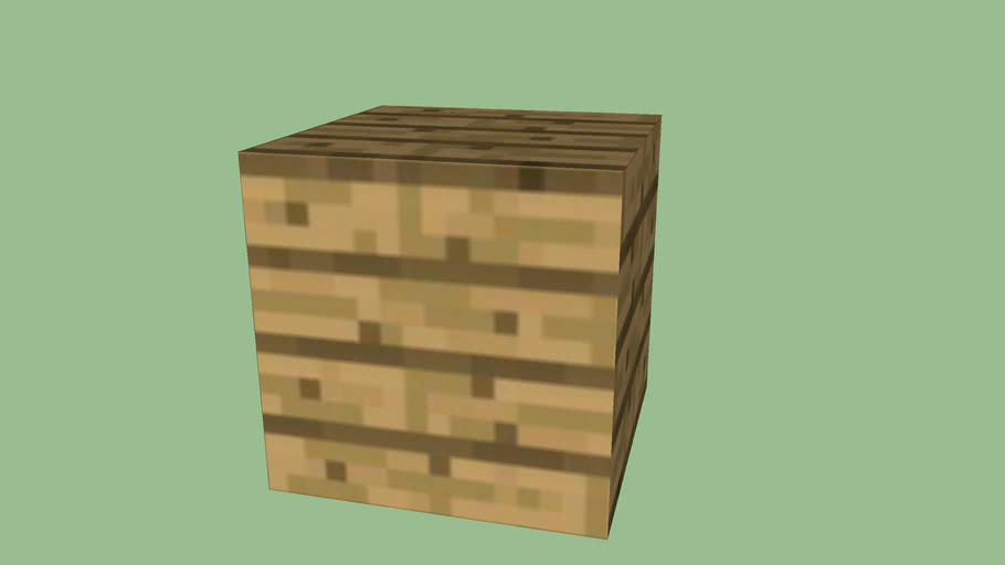 Minecraft Block - Wooden Plank | 3D Warehouse