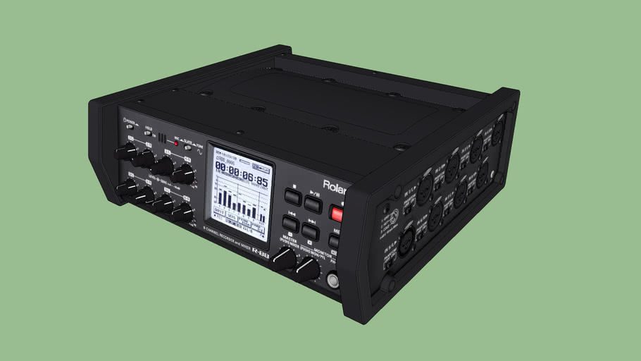 Roland R-88 8 Channel Recorder and Mixer | 3D Warehouse