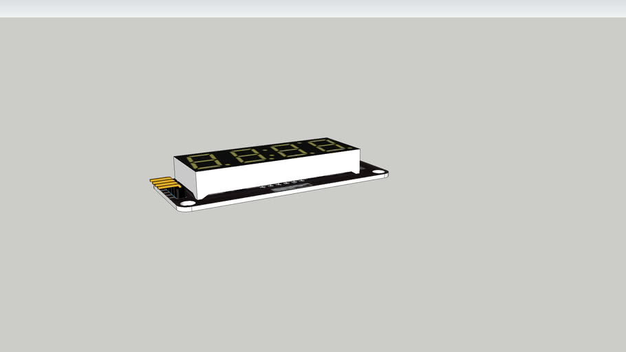 4-Digit LED Display on TM1637 Chip | 3D Warehouse