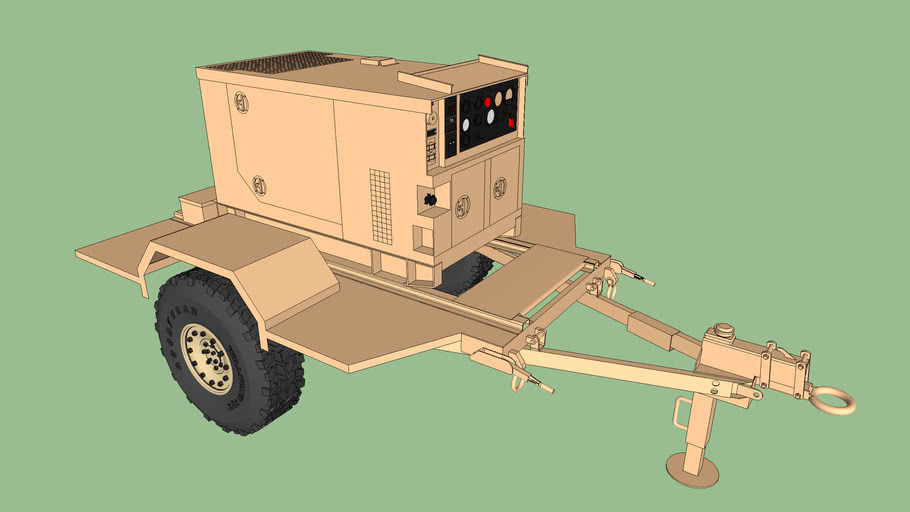 10 KW Tactical Quiet Generator | 3D Warehouse