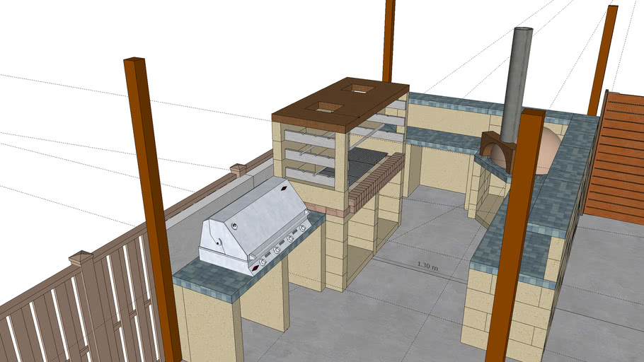 BBQ Area Design | 3D Warehouse
