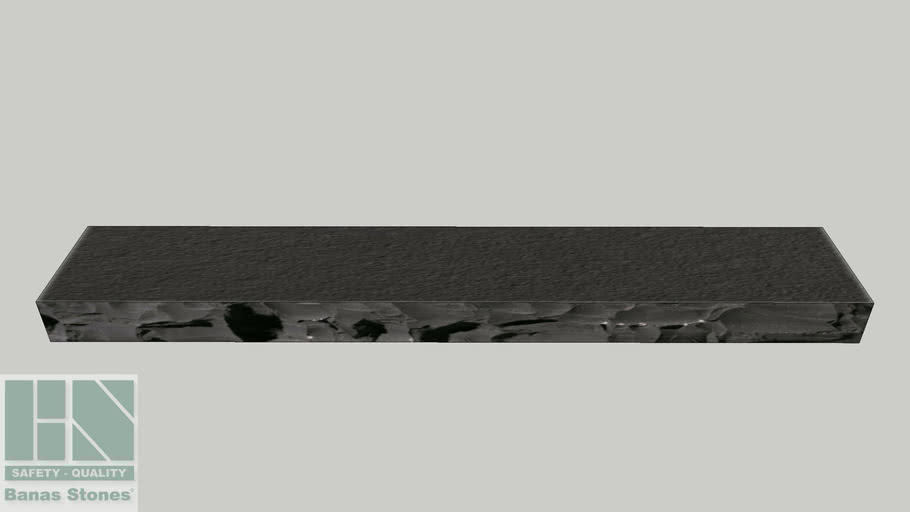 Banas Stones Natural 6' Steps/Risers - 16' x 96' - Kota Black | 3D ...