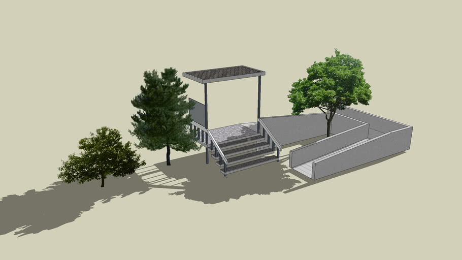 Stairs with Ramp | 3D Warehouse