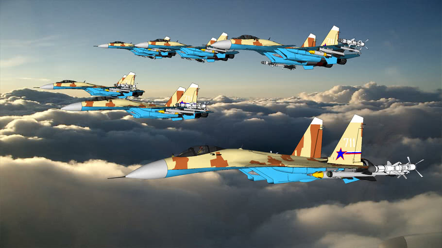 RUSSIAN AIRFORCE-SUKHOI SU-37 | 3D Warehouse