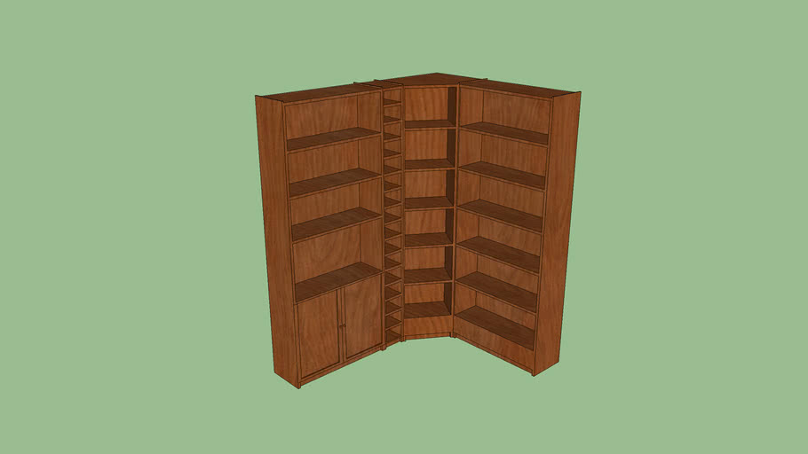 Corner Book Shelf | 3D Warehouse