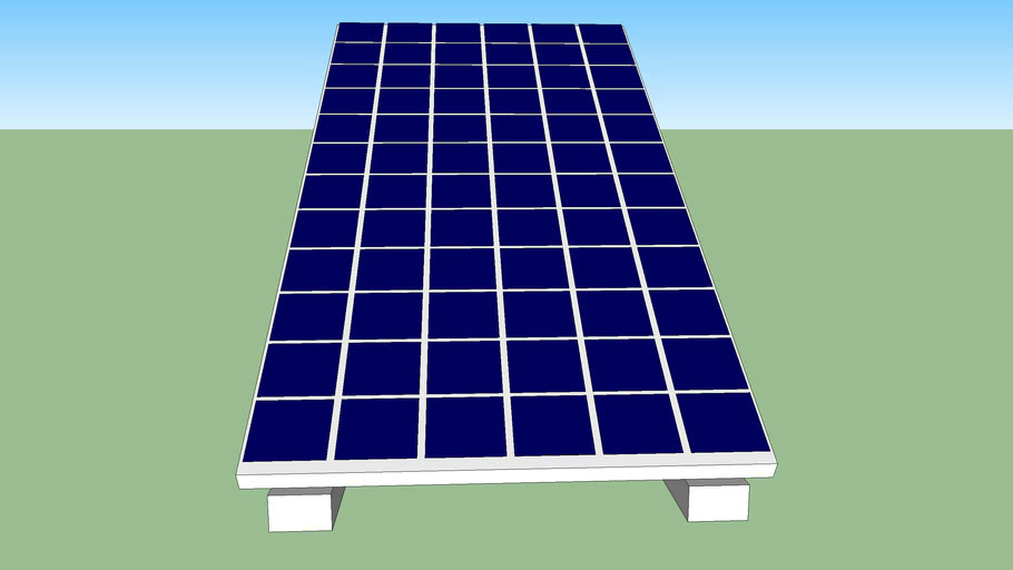Photovoltaic Panel + Structure | 3D Warehouse