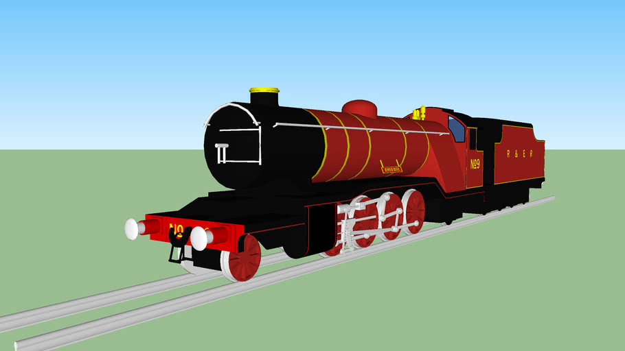 Ravenglass & Eskdale Railway No.9 ''River Mite'' (1967-1970) | 3D Warehouse