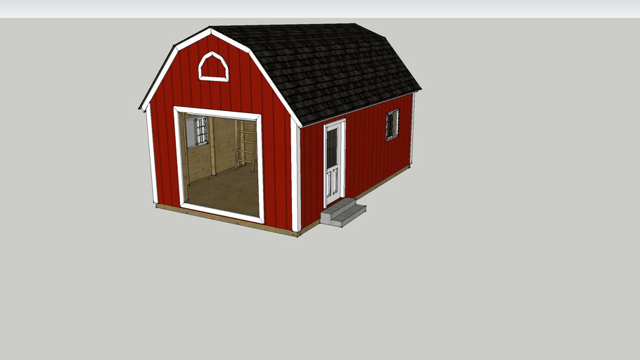 15x25' Shed | 3D Warehouse