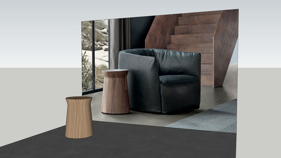 Poliform Dama Side Table | 3D Warehouse