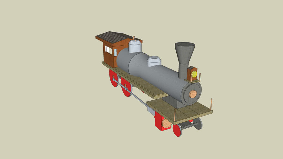 Baldwin 4-4-0 Locomotive 'American' | 3D Warehouse